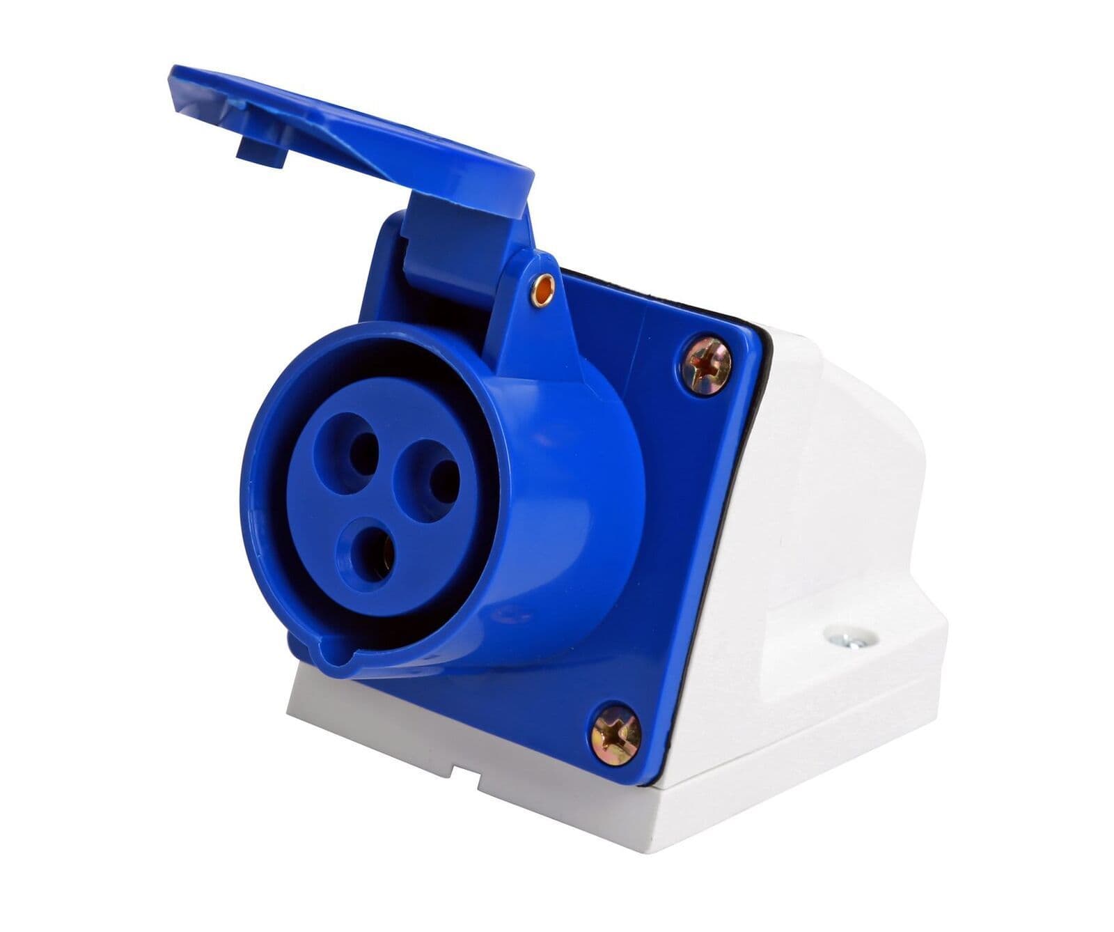 240V 16A 3 Pin Ip44 Outdoor Electrical Panel Socket Outlet 16 Amp