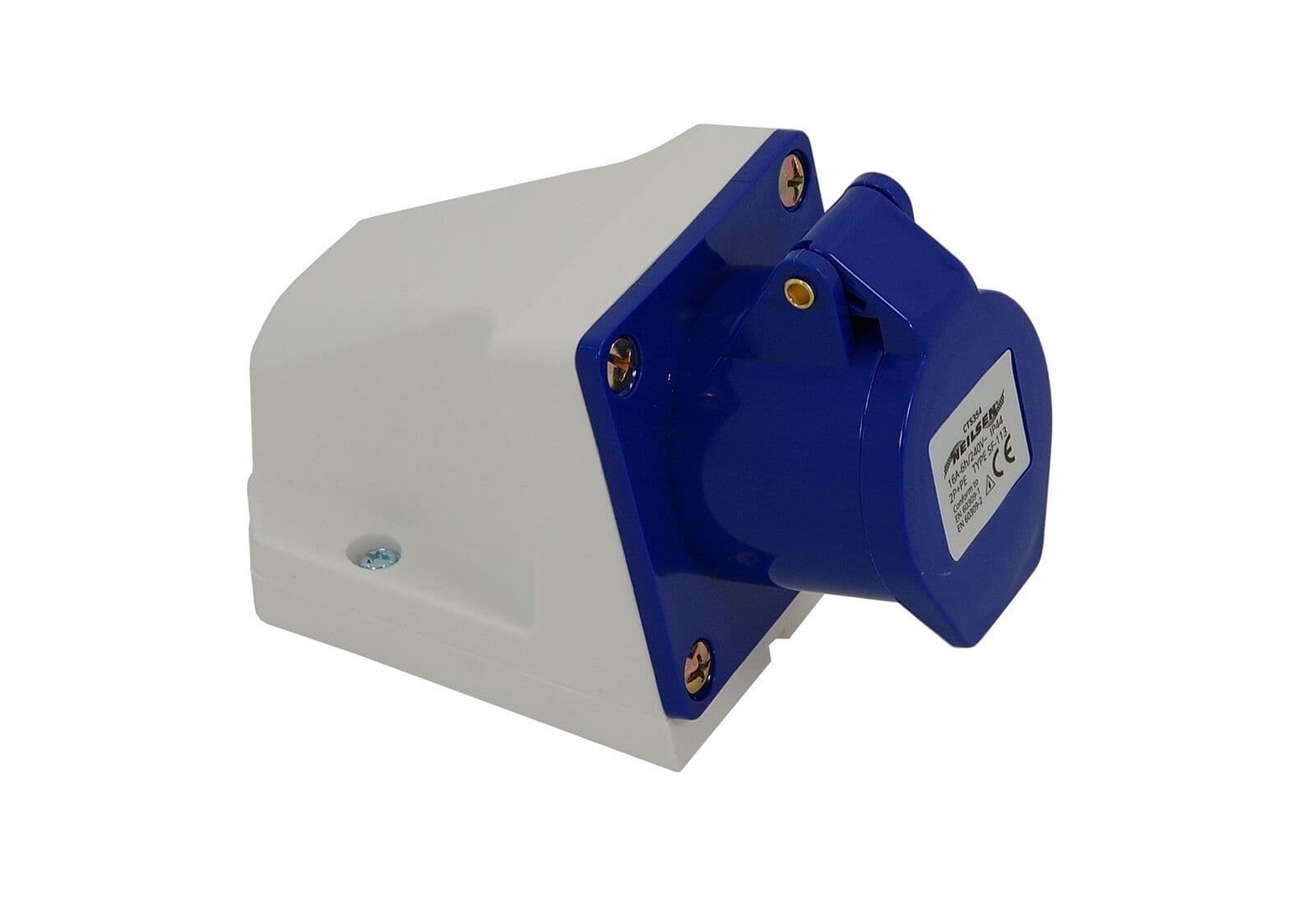 240V 16A 3 Pin Ip44 Outdoor Electrical Panel Socket Outlet 16 Amp