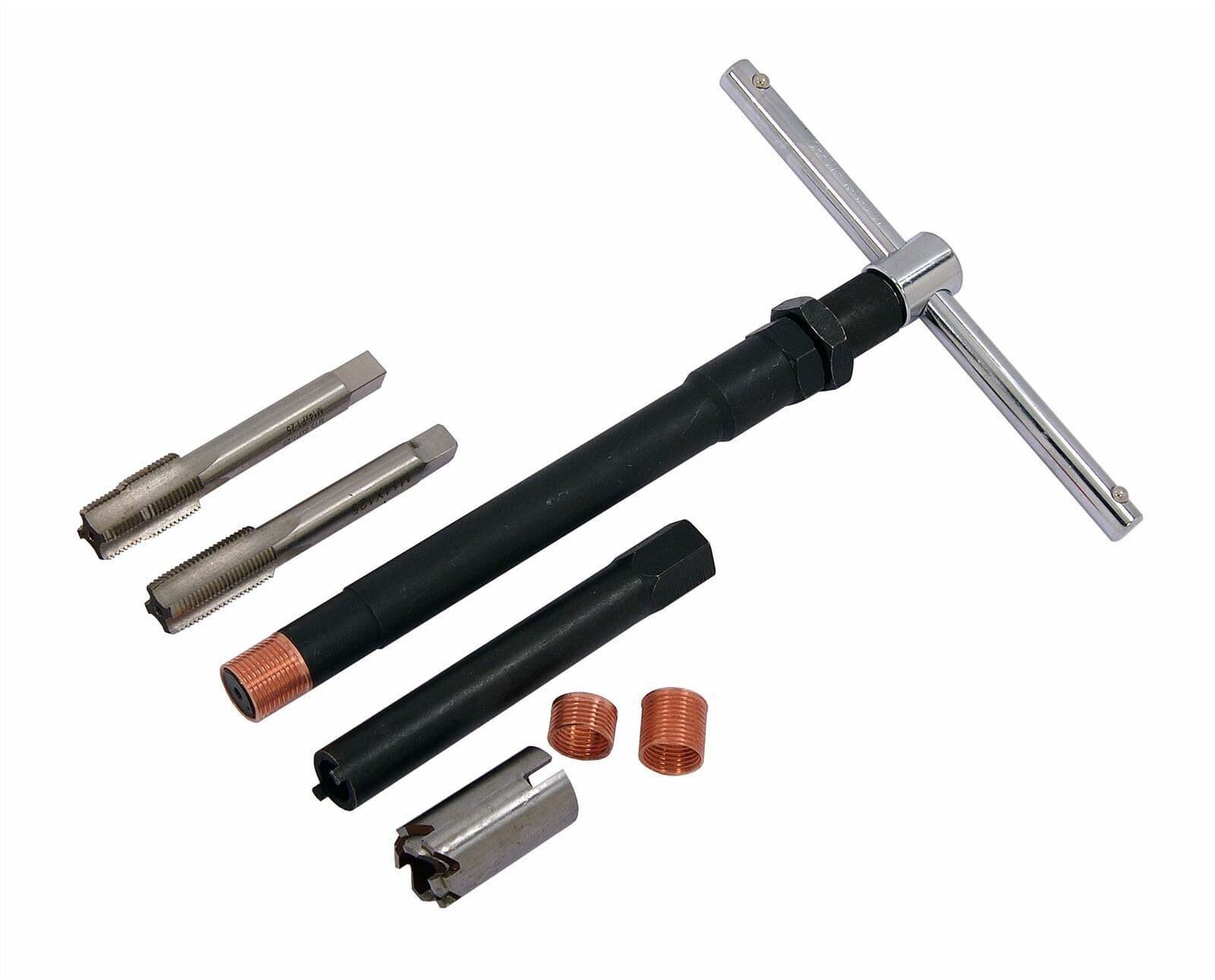 25 Piece Spark Plug Thread Repair Kit M14 X 1 25 With Metal Case