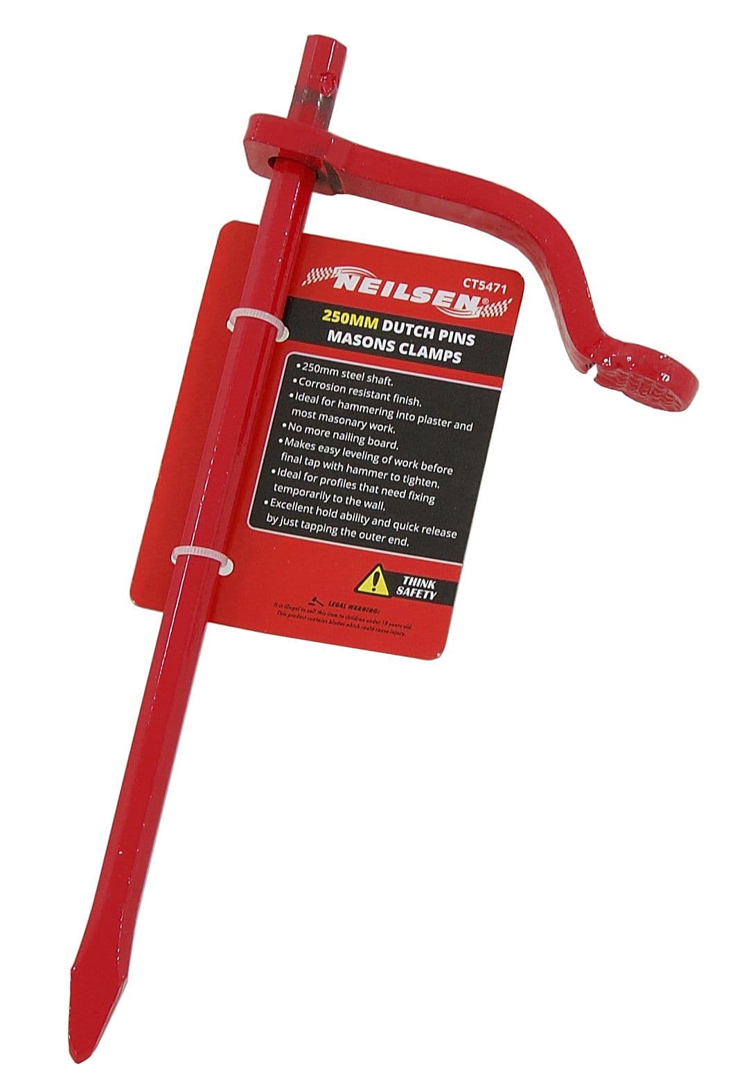 250mm Dutch Pin Bricklaying Peg Clamp