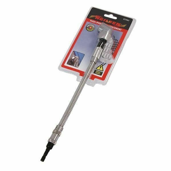 250mm Flexi Offset Screwdriver Bit Holder 90 Degree Drill Attachment Driver