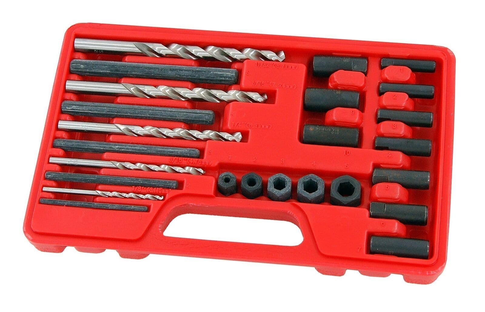 25Pc Spline Type Screw/Broken Stud Extractor Set