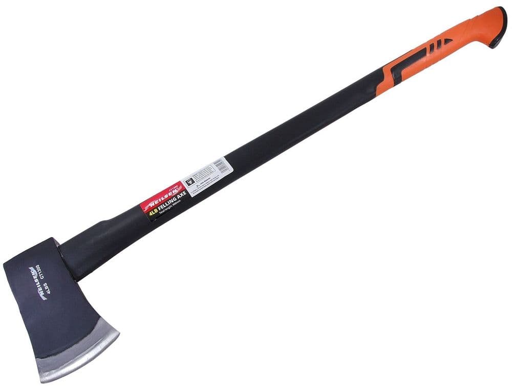 2Kg Axe Fibreglass Shaft Handle Log Splitting Steel Hatchet Wood Chopper