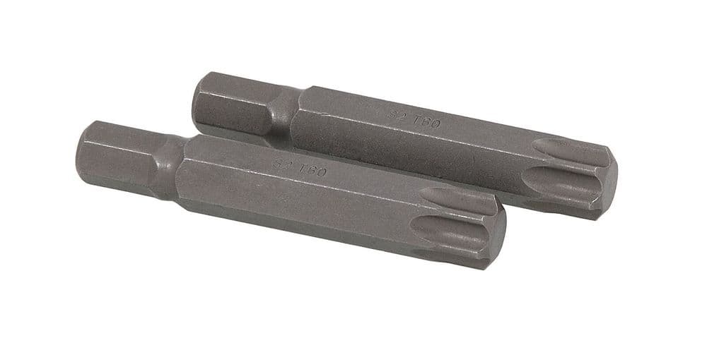 2Pc 12mm X 75mm Hex Allen Key Bit Set 10mm Hex Shank Ls2 T60