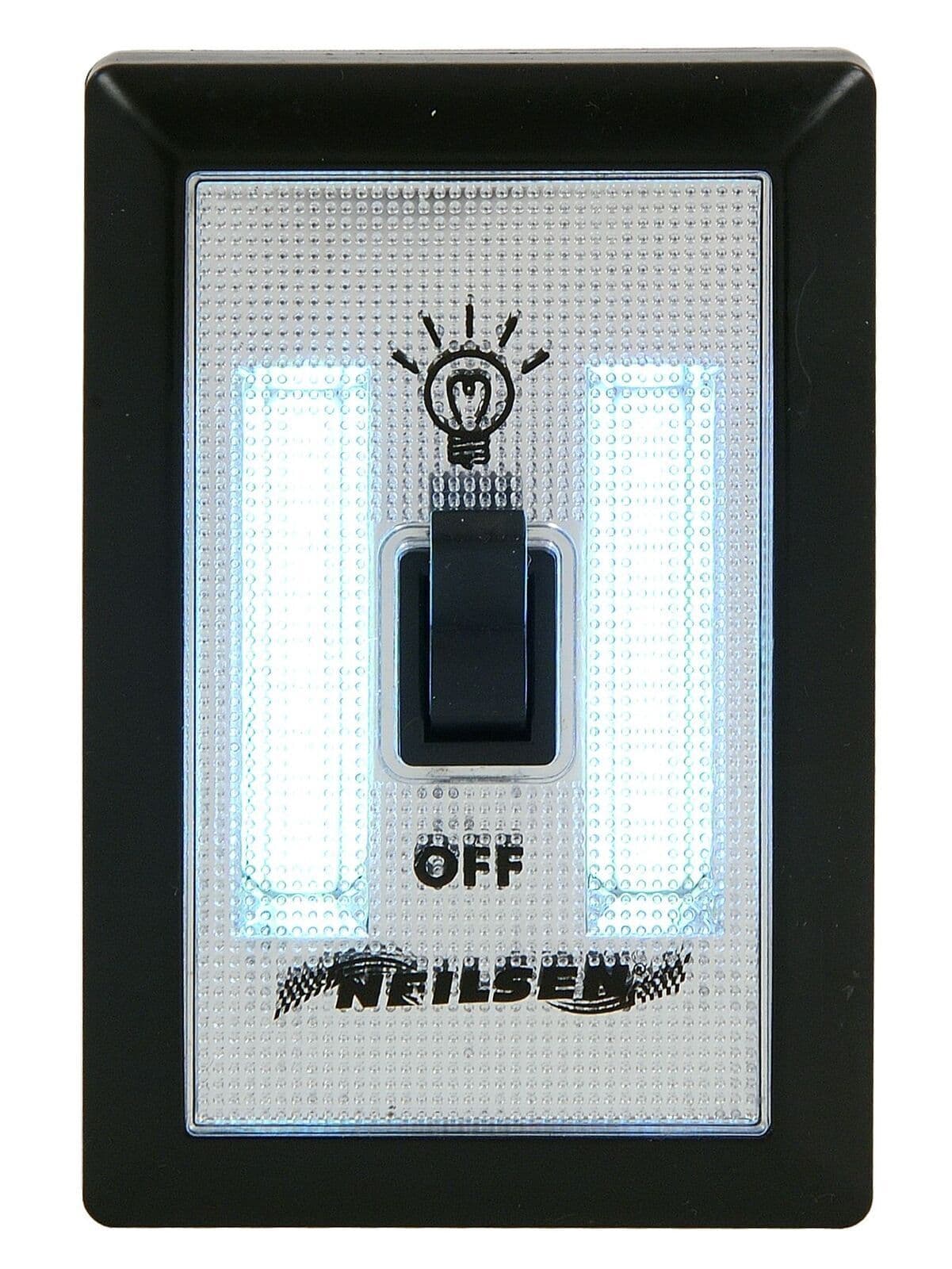 2W Cob Led Wall Night Light - Black & Battery Operated