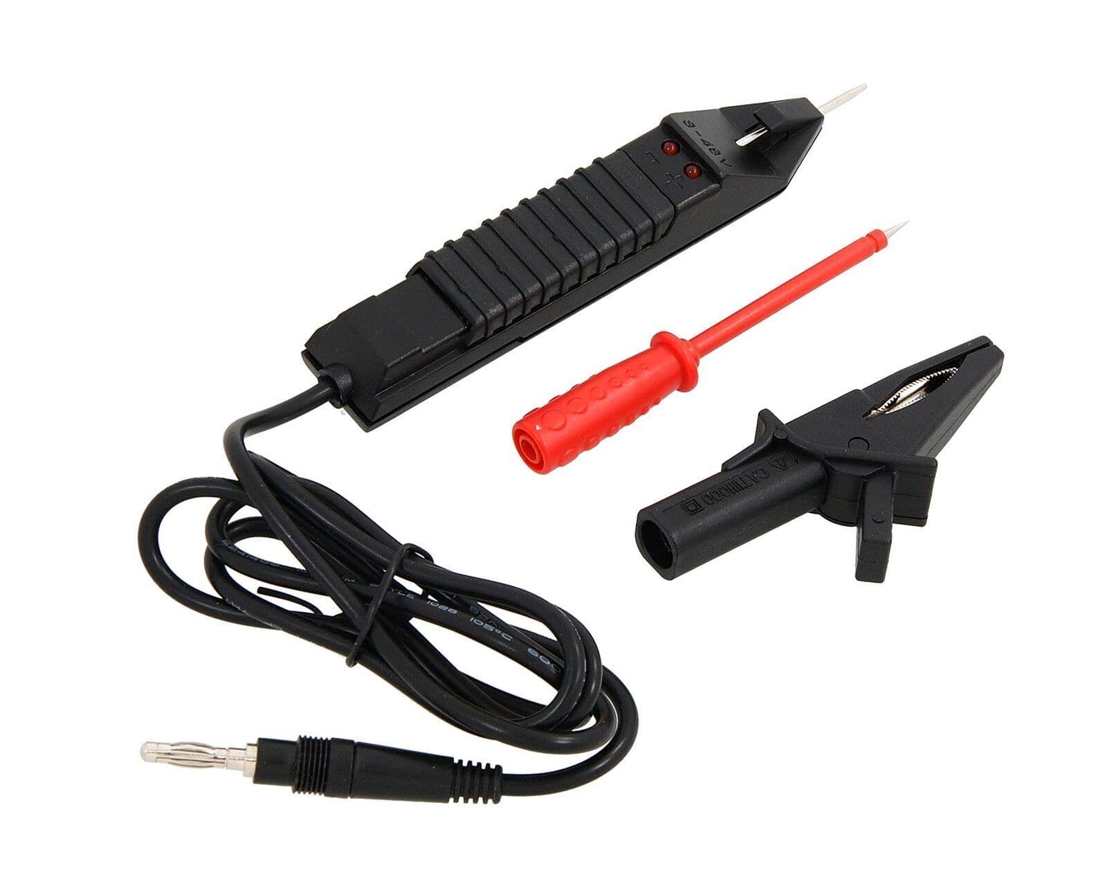 3-48V Automotive Voltage Volt Tester With Test Probe & Crocodile Clip