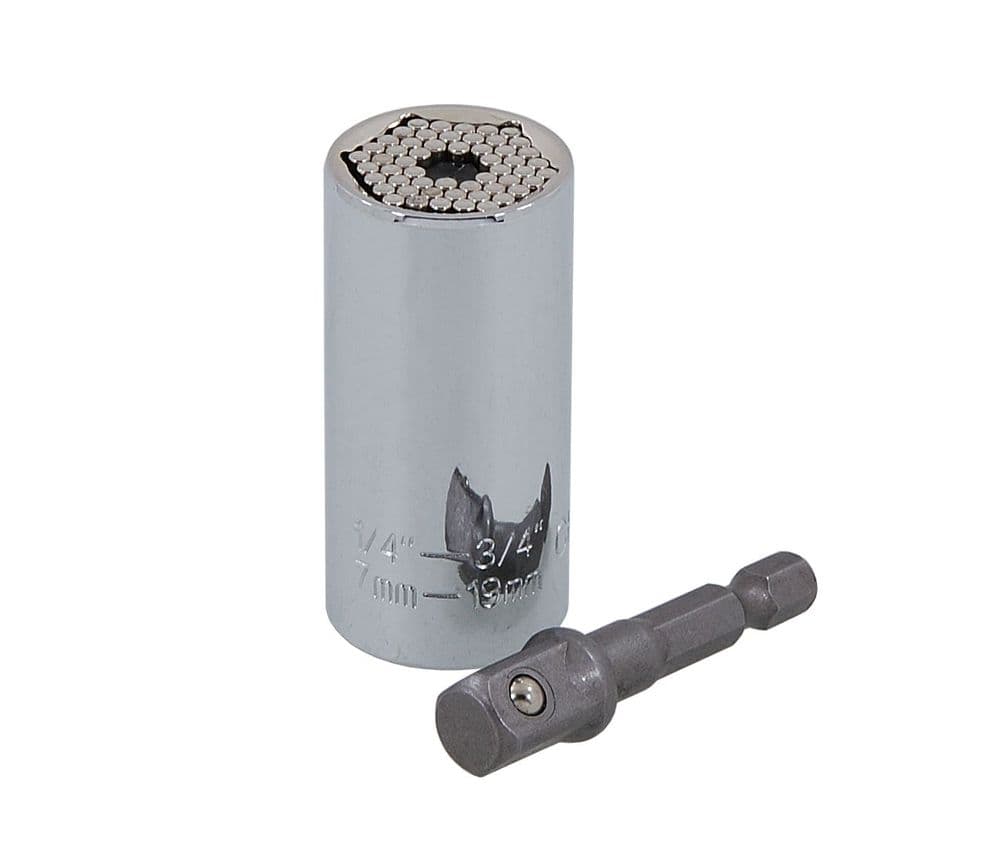 3/8" Drive Universal Gripper Gator Grip Socket 7 - 19mm
