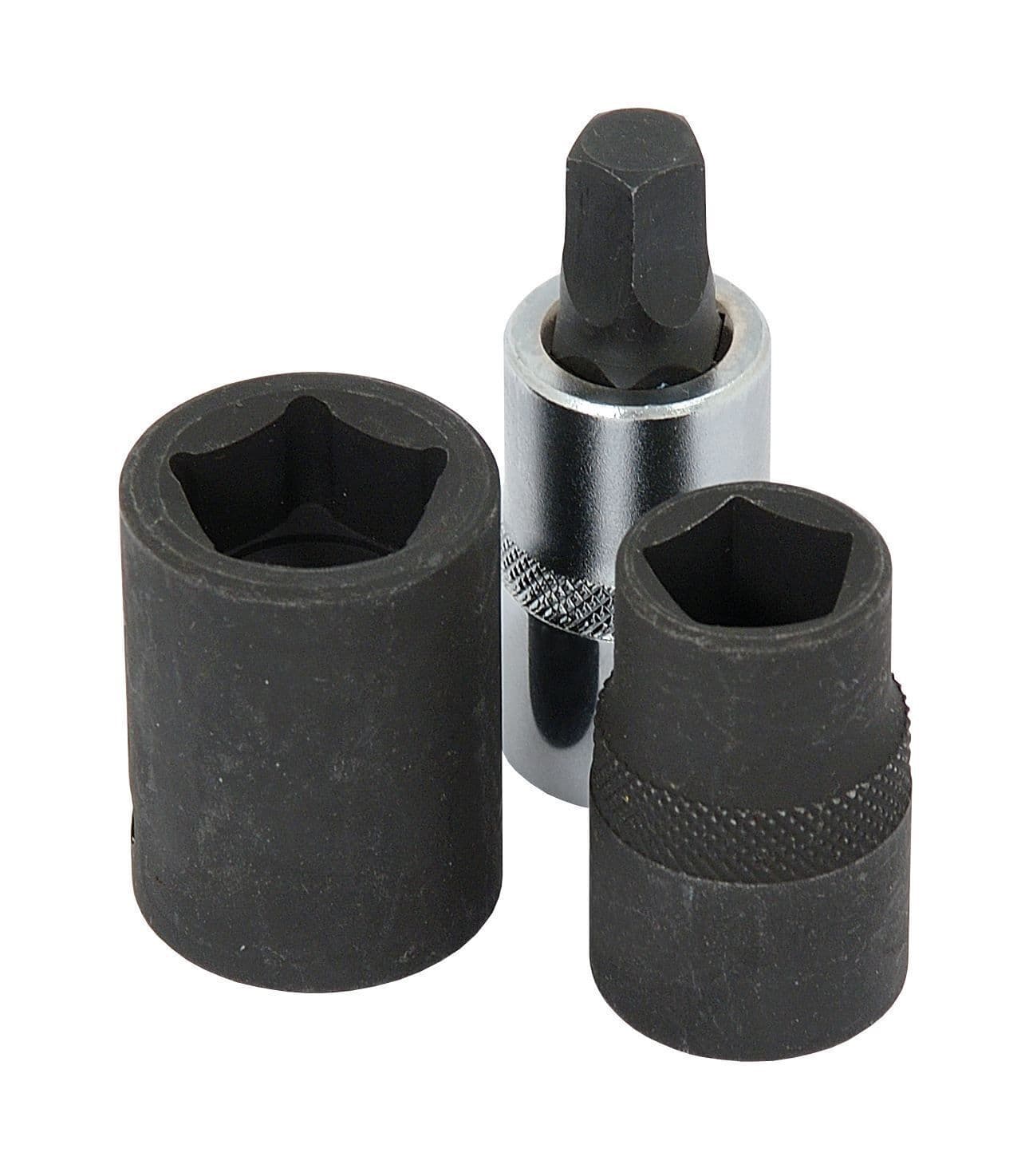 3 Piece 1/2" Drive Pentagon Brake Servicing Socket & Bit Set