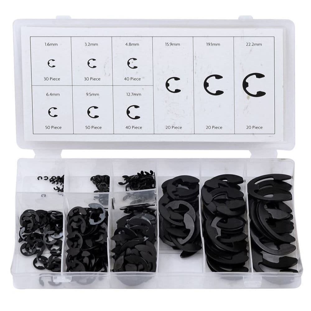 300Pc E-Clips Snap Ring E Clip Circlips Retaining Bit Kit Quality ...