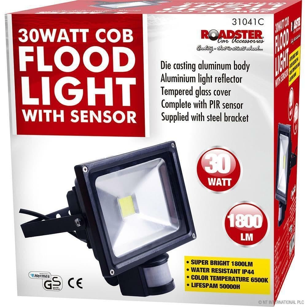 30W Pir Led Cob Floodlight Modern Security Flood Light Motion Sensor Outside