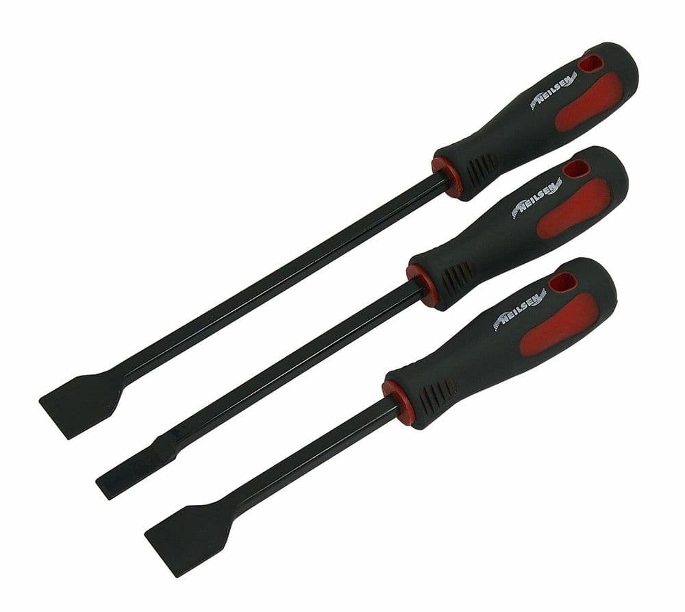 3Pc Long Reach Scraper Gaskets Seals Carbon Removal Scrapers Set