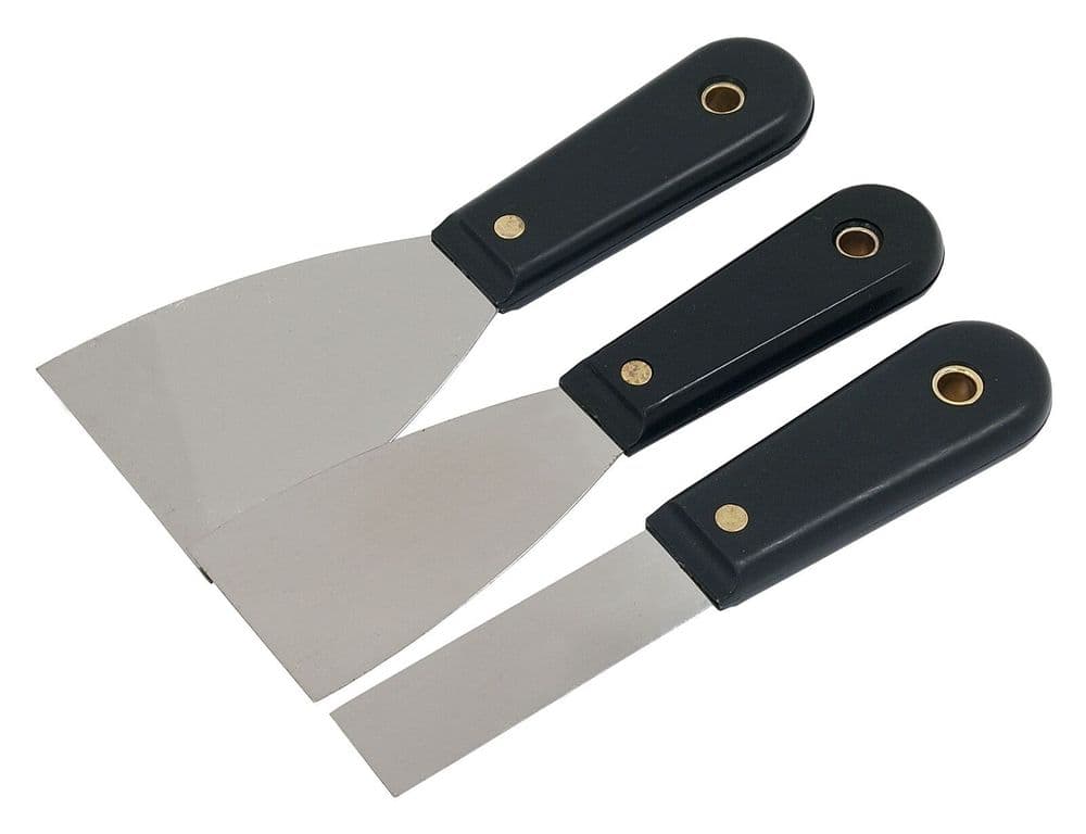 3Pc Paint Scraper Set Decorating Filling Knife Spreading Stripping Tool