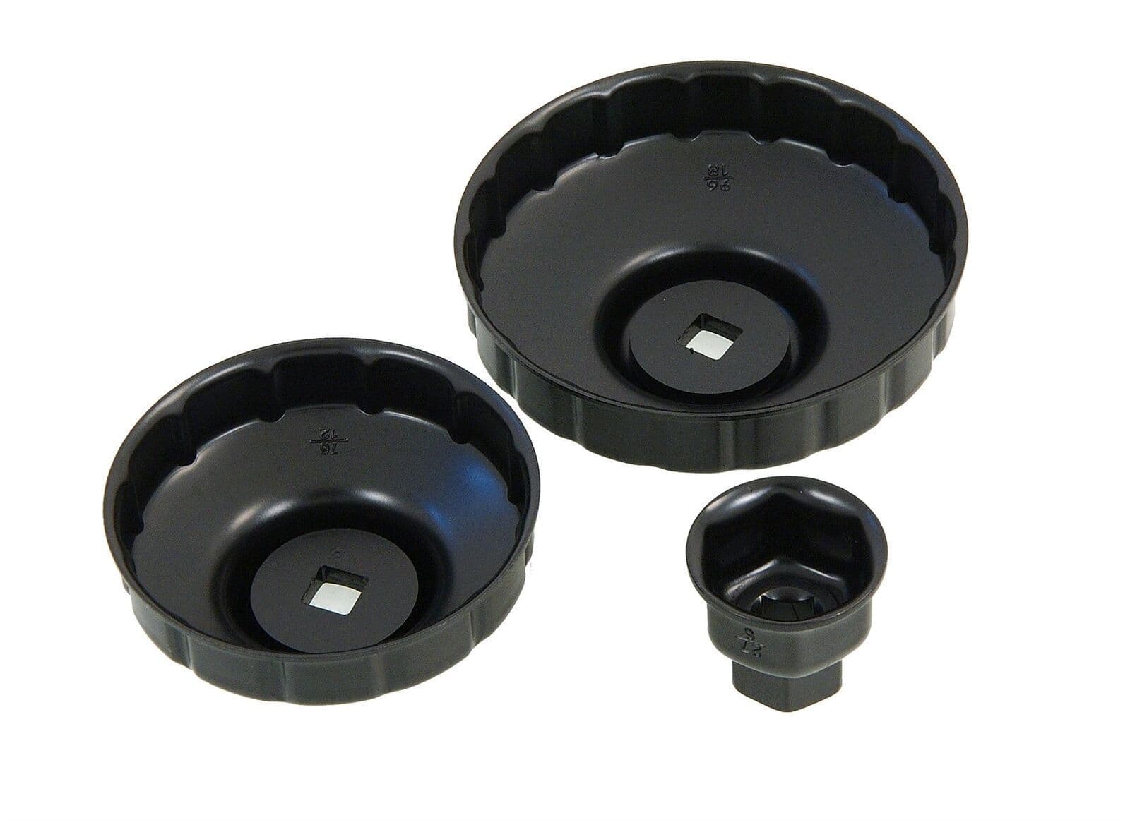 3Pc Renault Cup Oil Filter Wrench Set - 3/8" Drive