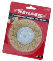 4" 100mm Steel Rotary Wire Wheel