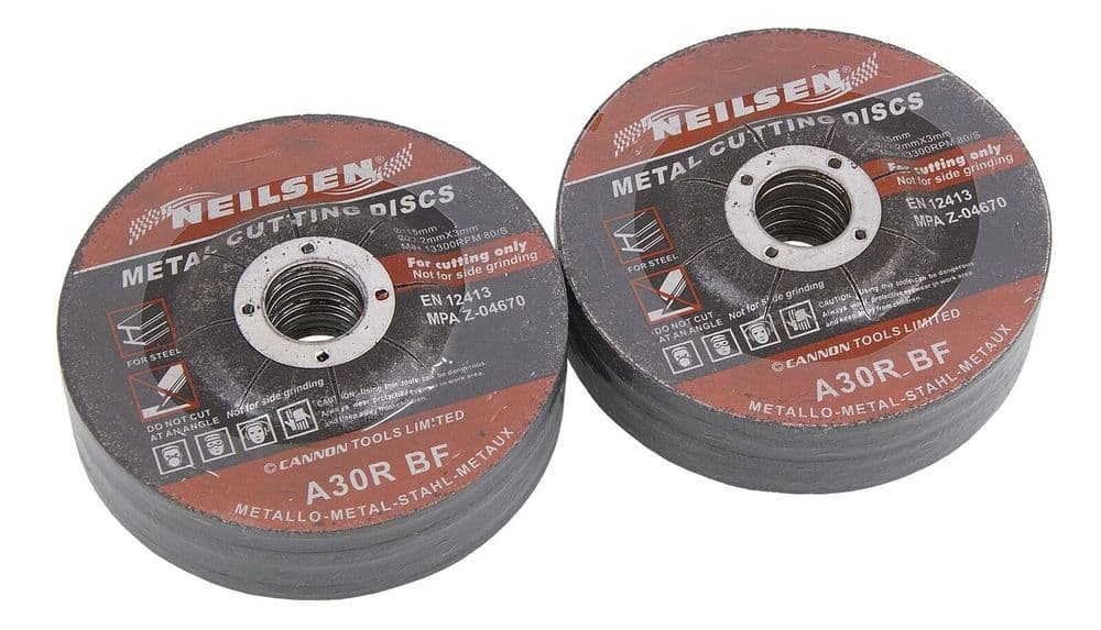 4 5" 115mm Metal Cutting Discs With Depressed Centre - 20Pc