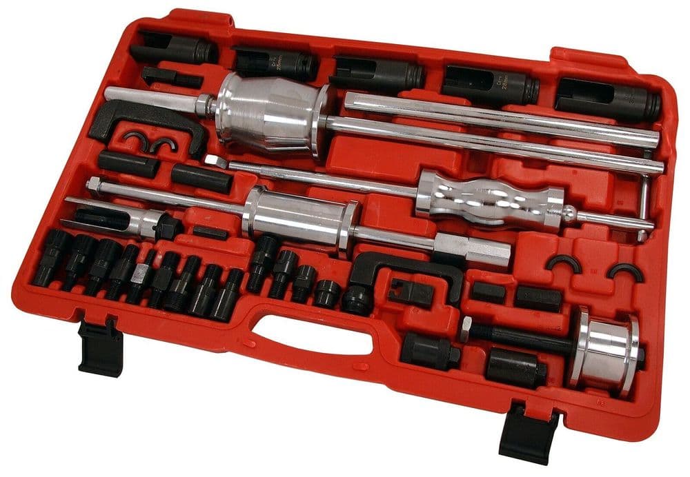 40Pc Master Fuel Injector Extractor Kit Common Rail Adaptor Puller ...
