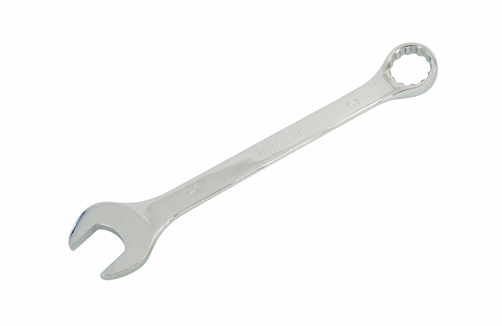 41mm Jumbo Combination Open End & Ring Spanner Fully Polished Finish
