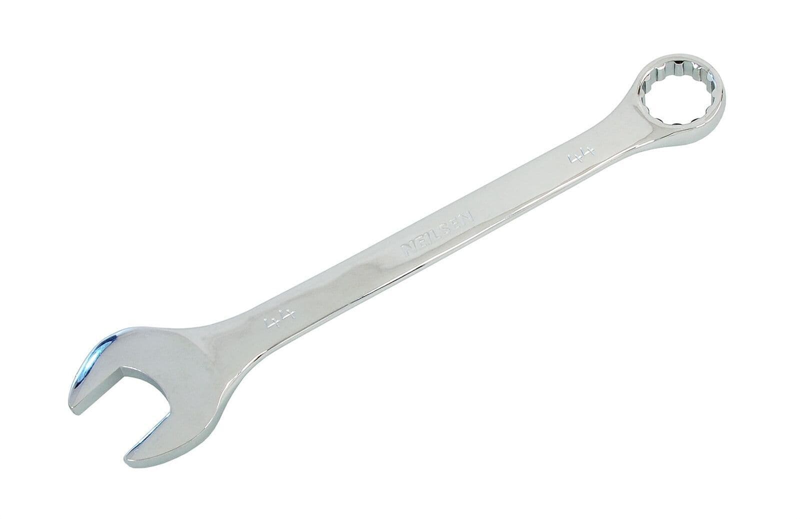 44mm Jumbo Combination Open End & Ring Spanner Fully Polished Finish