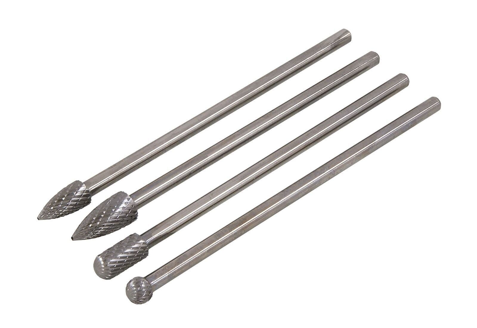 4Pc Extra Long 150mm Hss Rotary Burr Milling Cutter Set