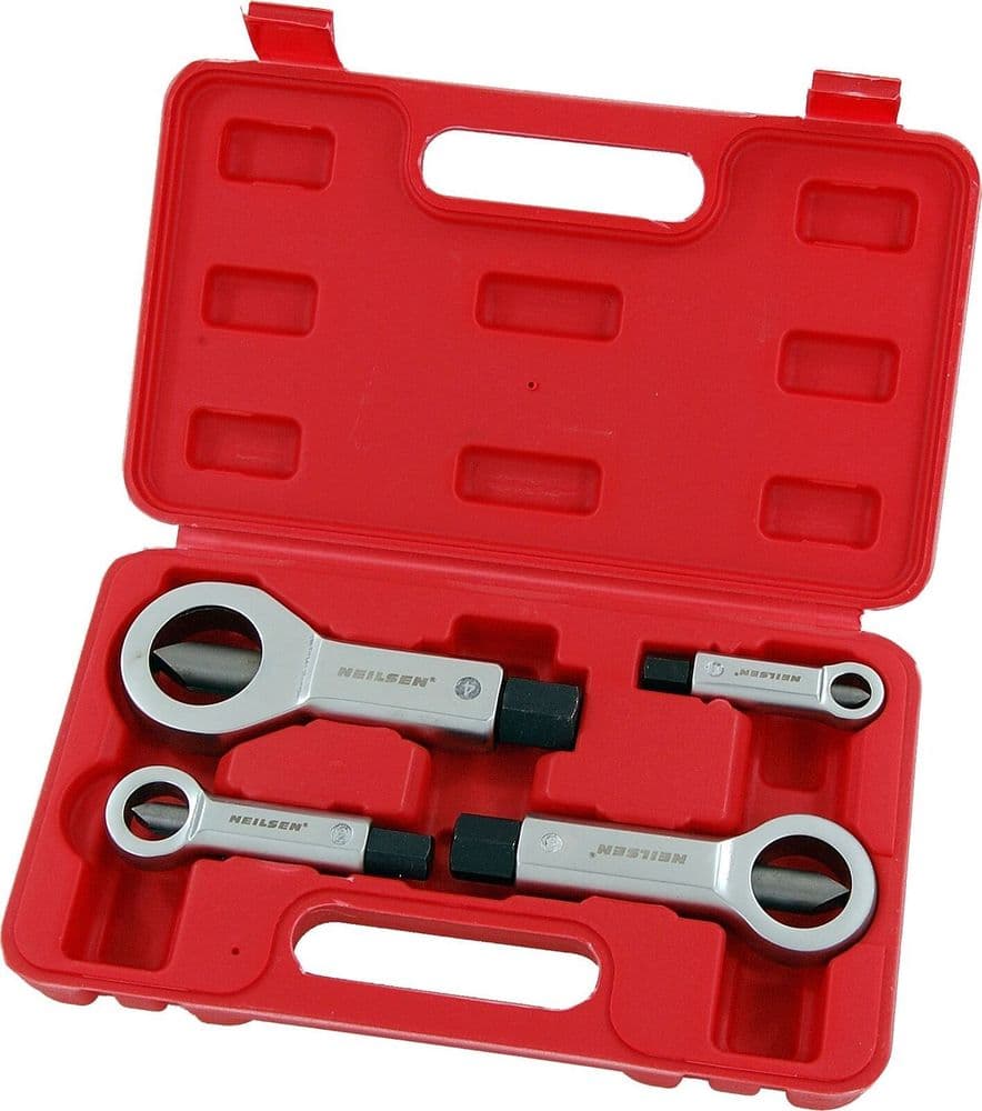 4Pc Nut Splitter Remover Tool For Broken Damaged Corroded & Stuck