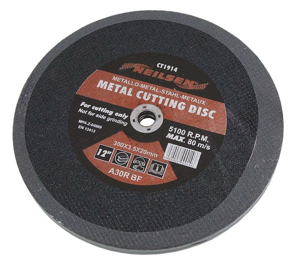 5 Piece 12& x22; Metal Cutting Discs 300mm X 3 0mm X 20mm