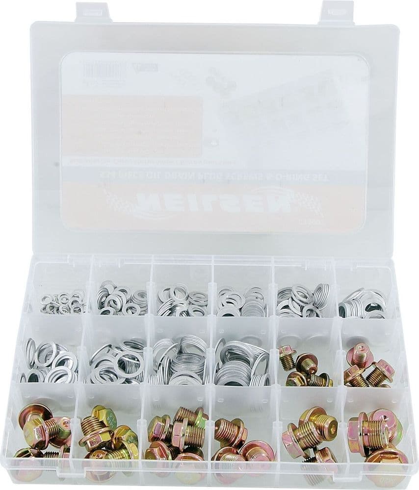 534 Piece Oil Drain Plug Screws & Aluminium O Ring Set
