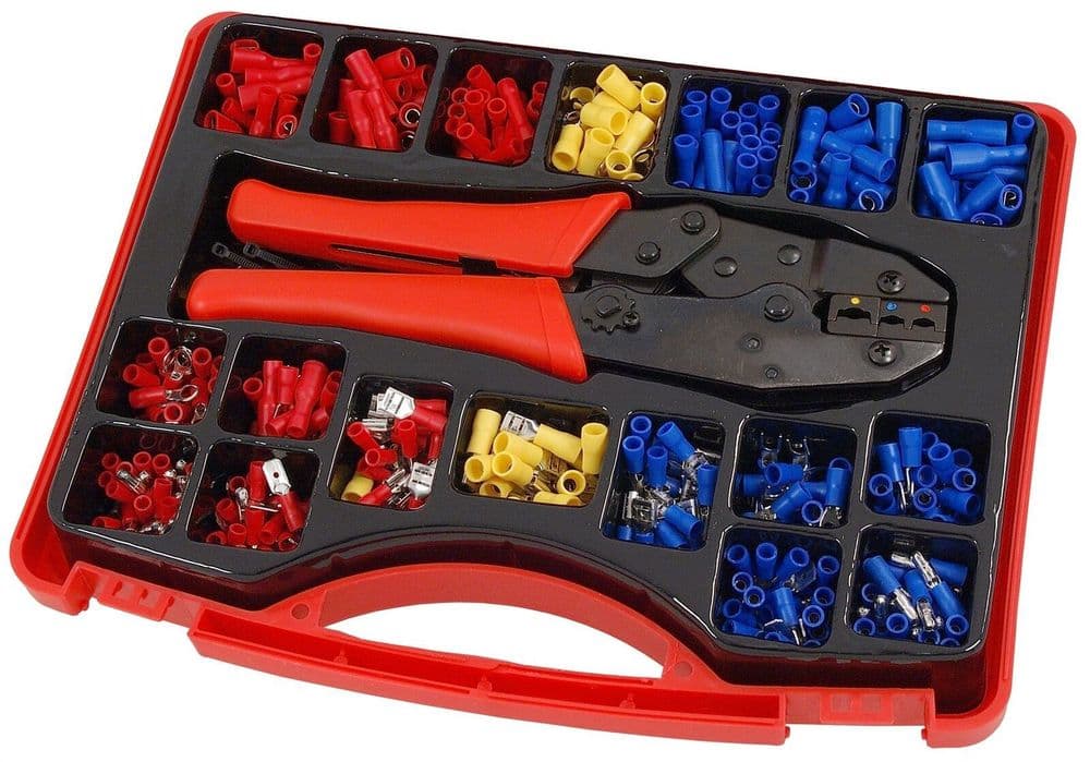552Pc Ratcheting Crimping Tool & Terminal Set For Electrical Wire Terminals