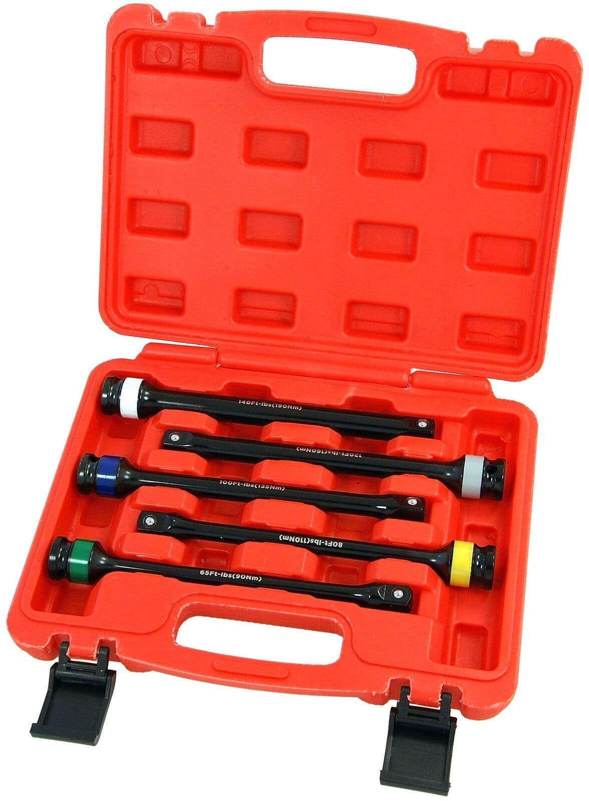 5Pc 1/2& x22; Dr Torque Limiting Sticks Socket Extension Bars