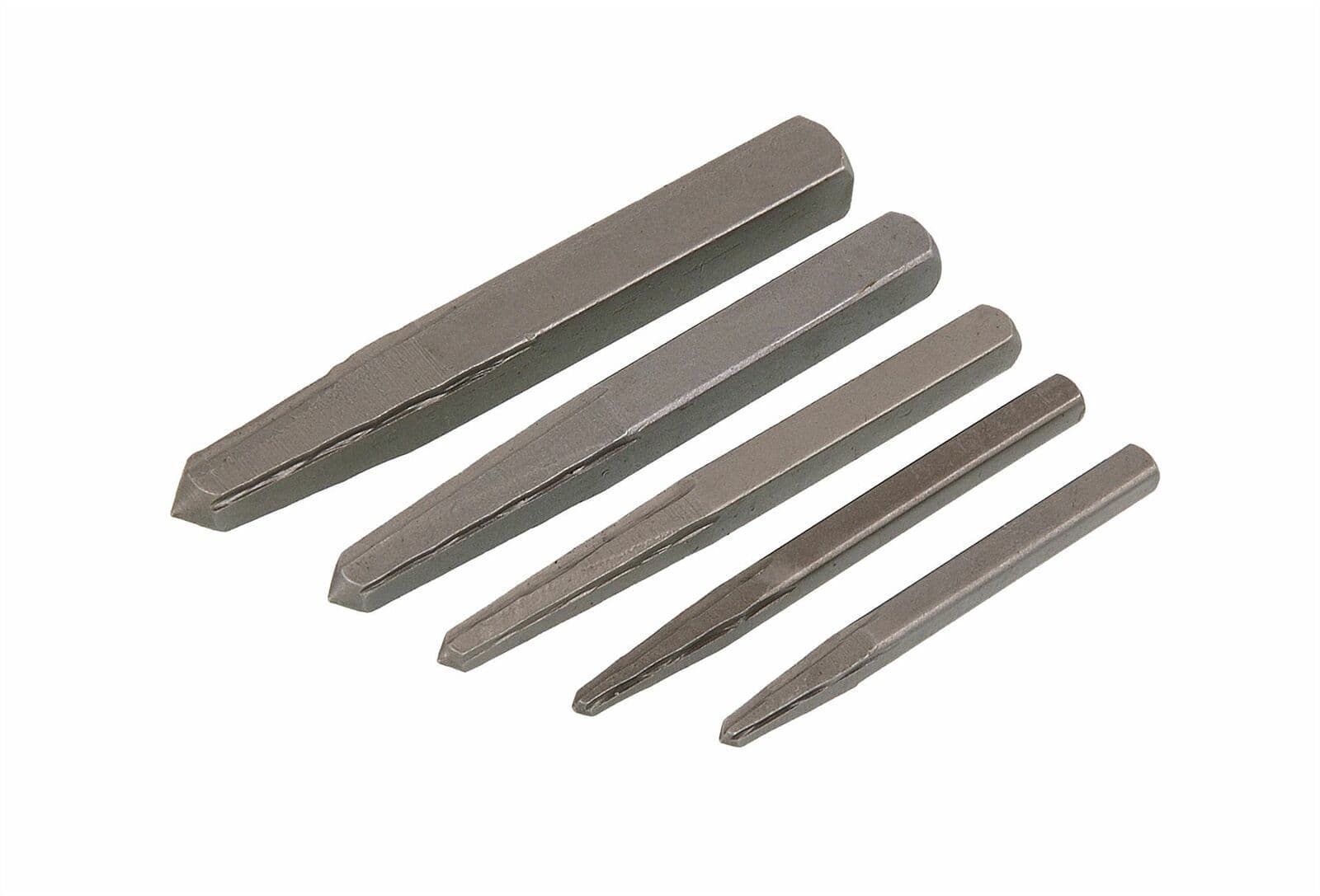 5Pc Screw Extractor Remover Tool Tapered Punch Set For Broken Damaged ...