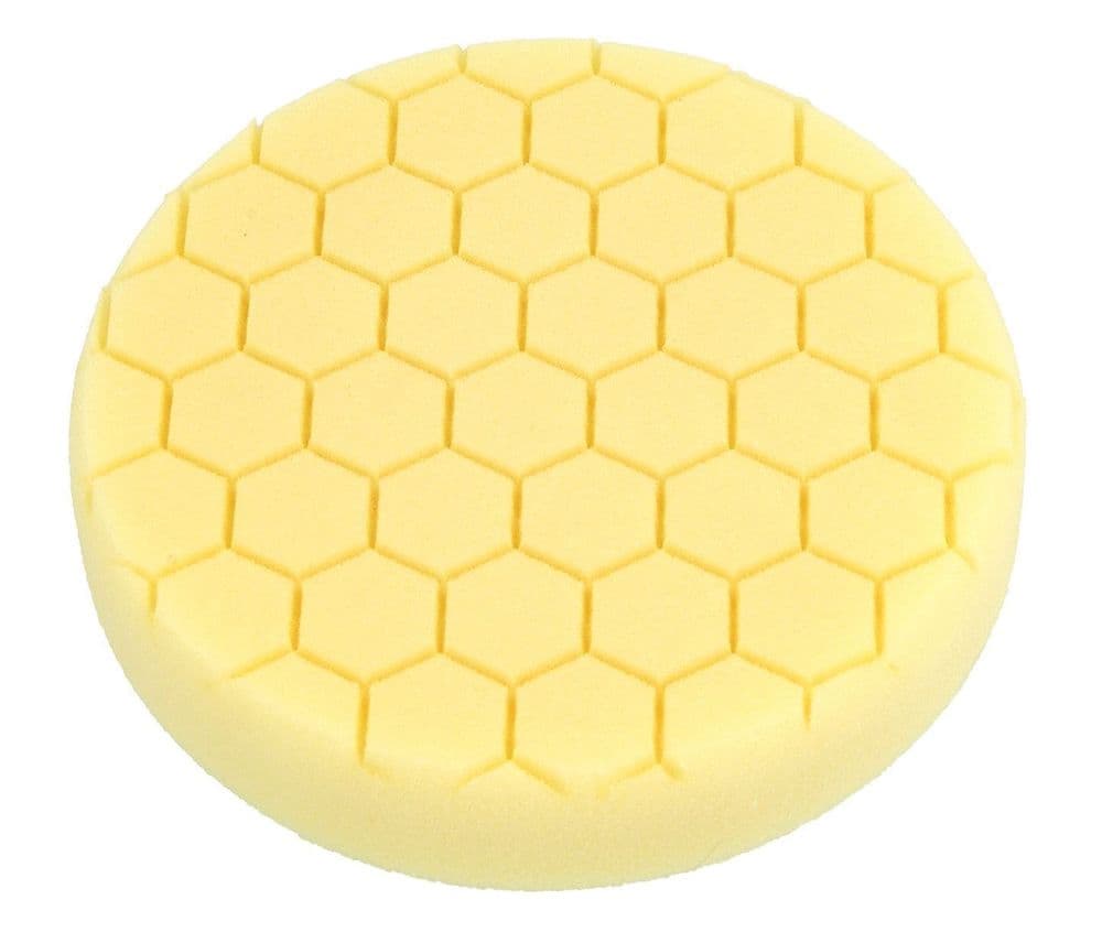 6& x22; & x28;150mm& x29; Medium Soft Hexagon Polishing Foam Pad Velkro ...