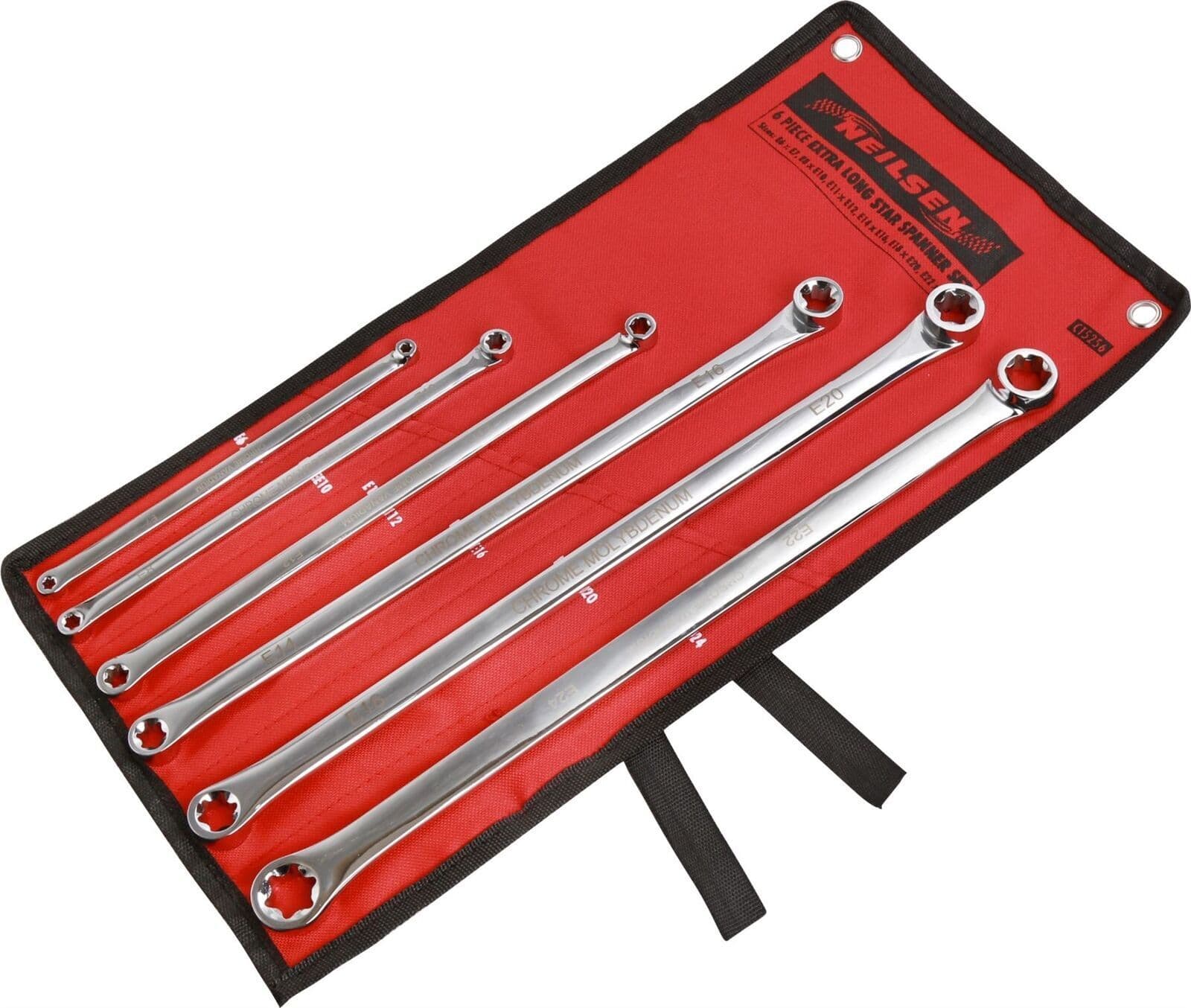 6Pc E Torx Spanner Set Extra Long Reach E6 To E24 Female Torx Wrench Set