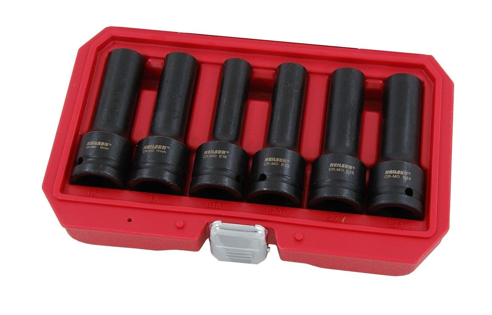 6Pc Truck Impact E Socket & Regular Socket Set 3/4Dr Cylinder Head Bolts