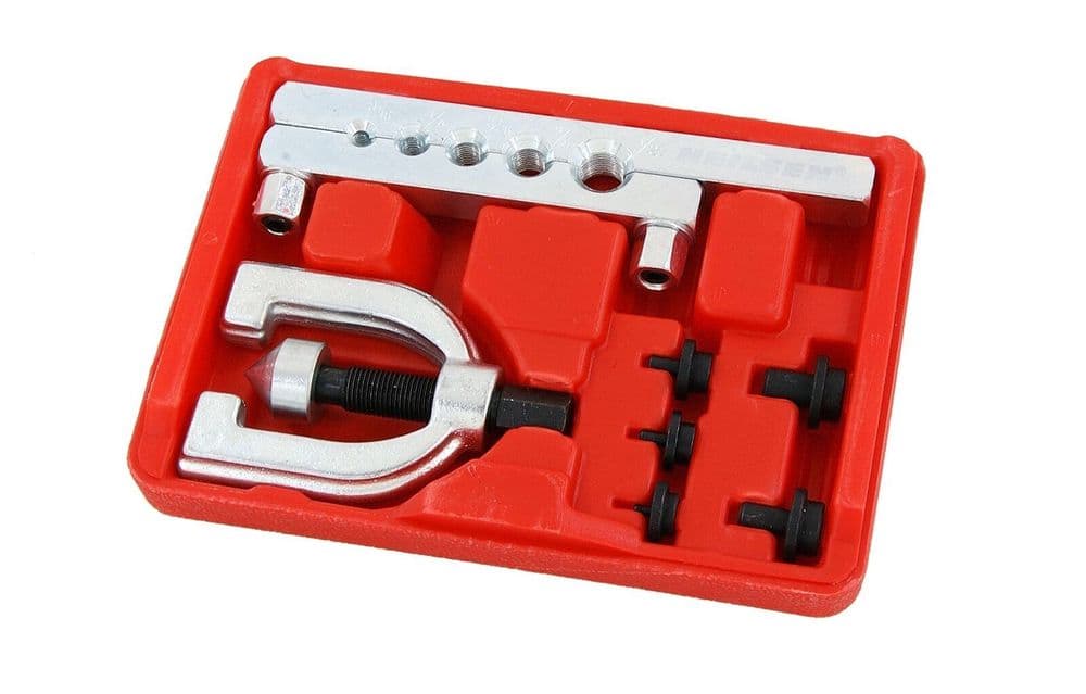 7 Piece Metric Pipe Flaring Kit Brake Fuel Repair Tool Set