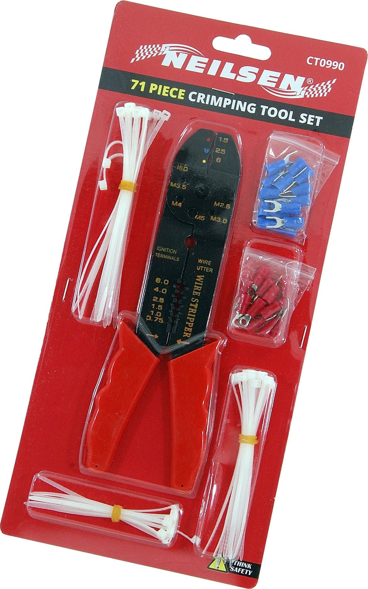 71Pc 8& x22; Terminal Connector Crimping Tool Set