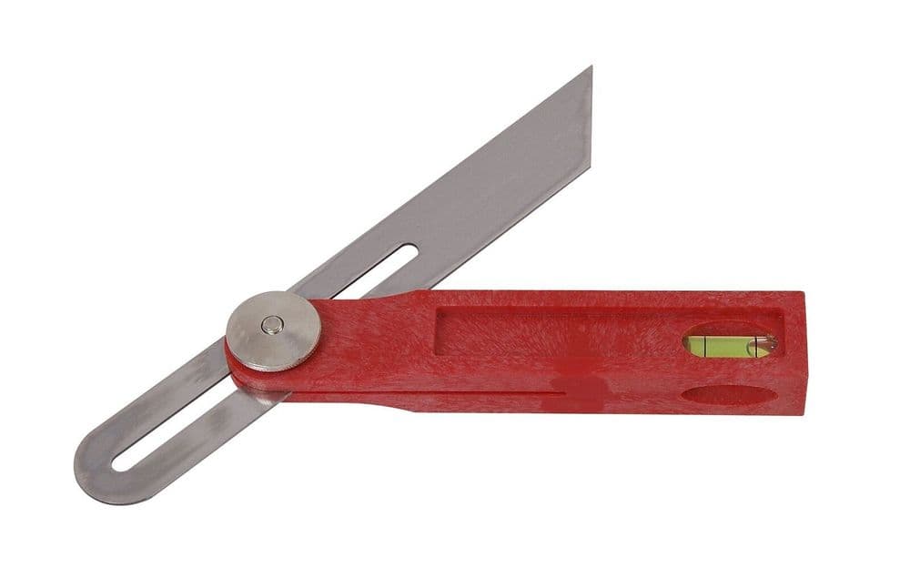 8" Adjustable Sliding Bevel C/W Spirit Level Square Angle Finder