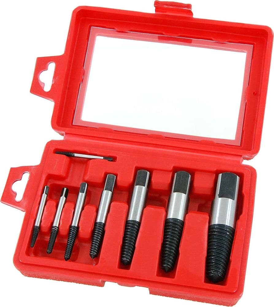 8 Piece Stud Remover Set Screw Extractor Broken Damaged Bolt Easy Out