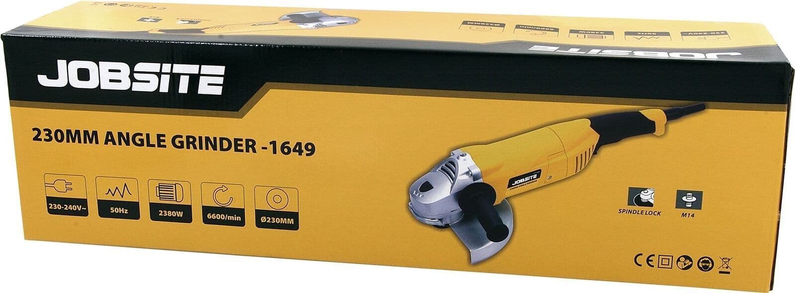 850W Watt 230mm Electric Angle Grinder 230-240V 50Hz 12000 Rpm