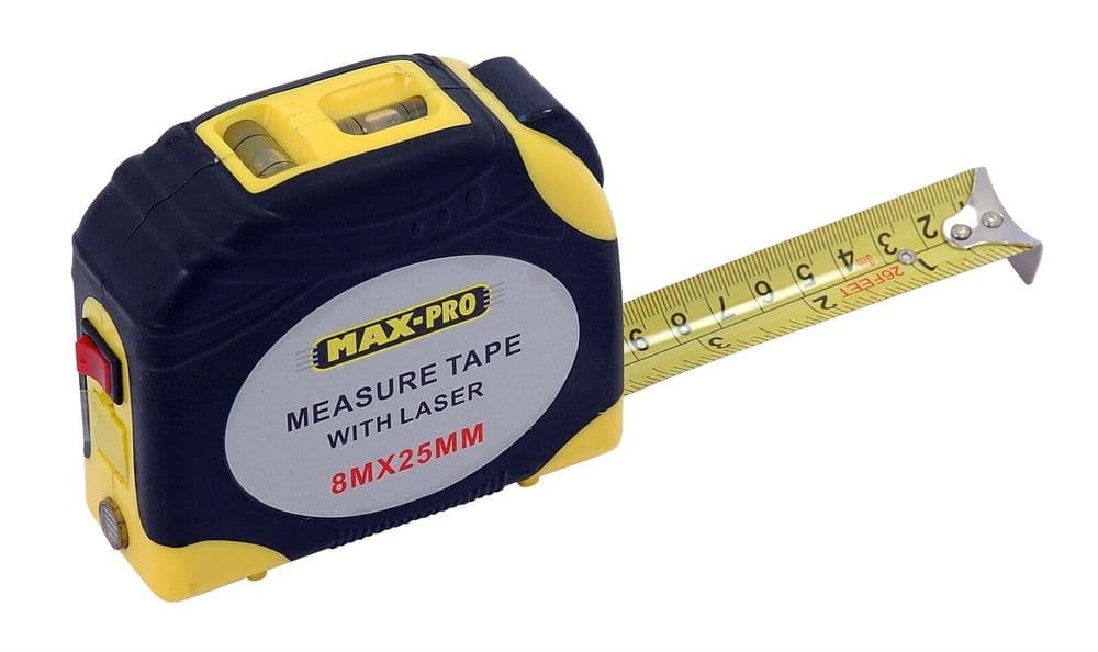 8M Retractable Metal Tape Measure Metric Imperial Measuring