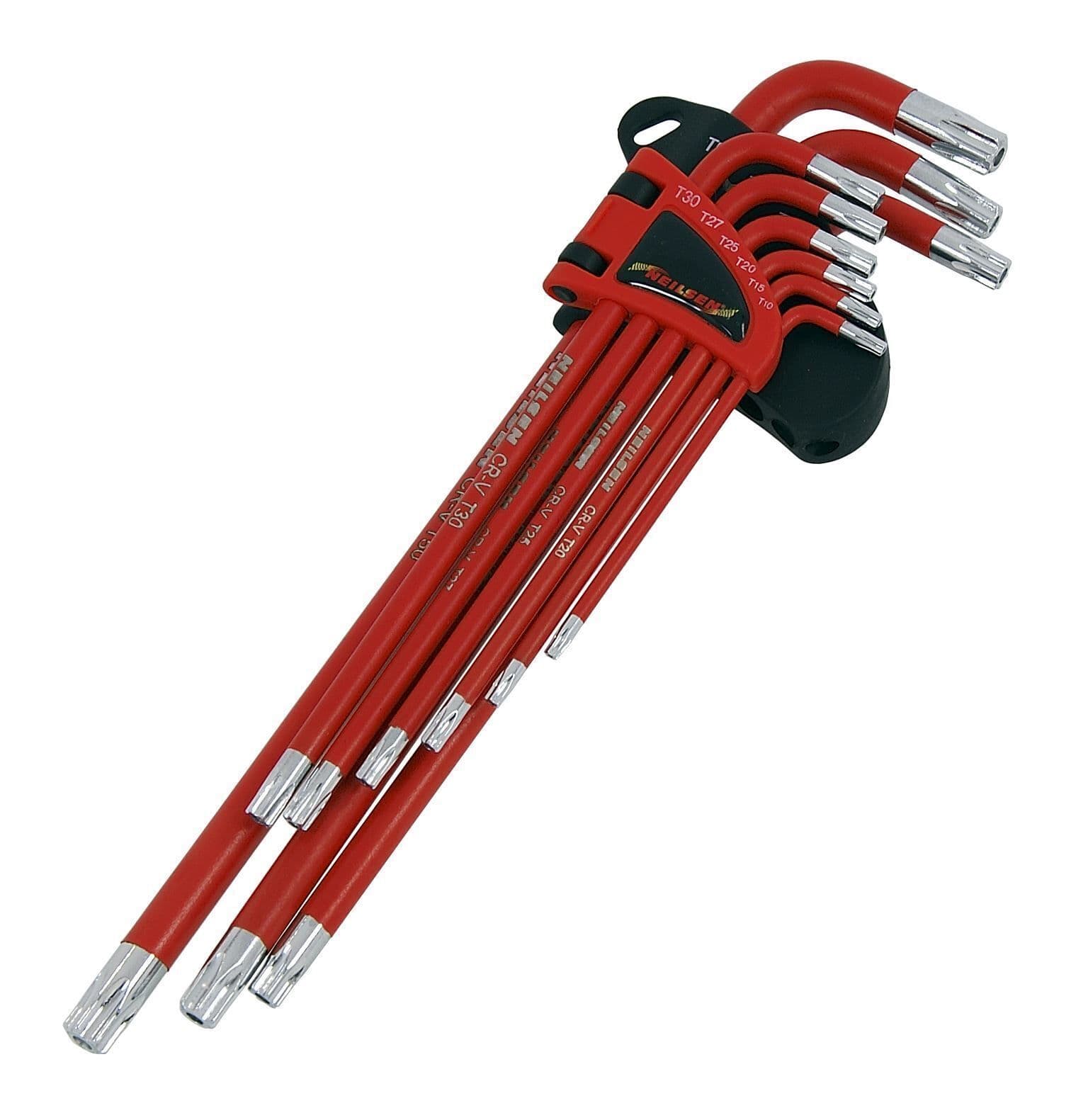 9Pc Offset Extra Long Tamperproof Security Star Torx Key Sizes T10 Up ...