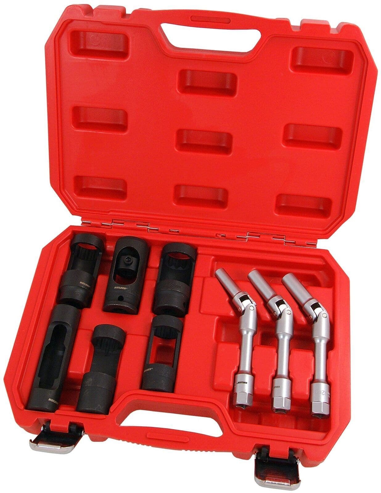 9Pcs 1/2& x22;3/8& x22;Dr Diesel Injection Socket & Jointed Glow Plug ...