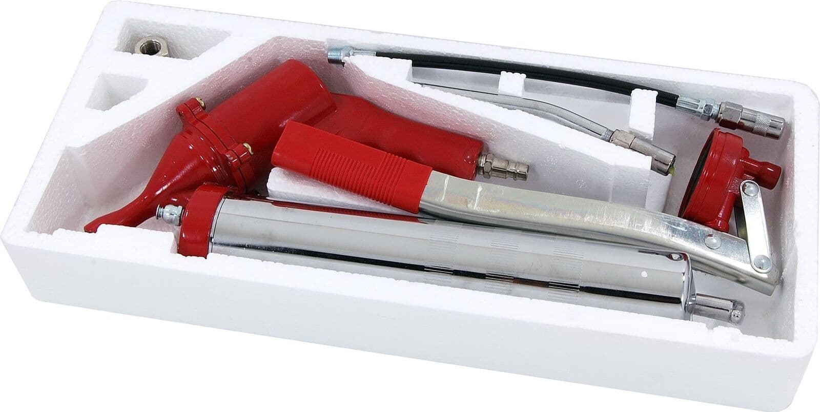 Air And Hand Operation Grease Gun With 4 Piece Accessories