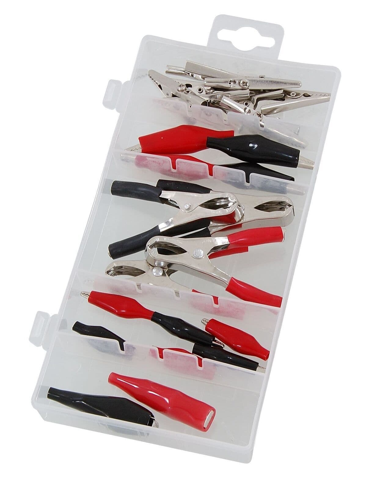 Alligator Crocodile Spring Clip Assortment Electrical Bulldog Clips 28Pc