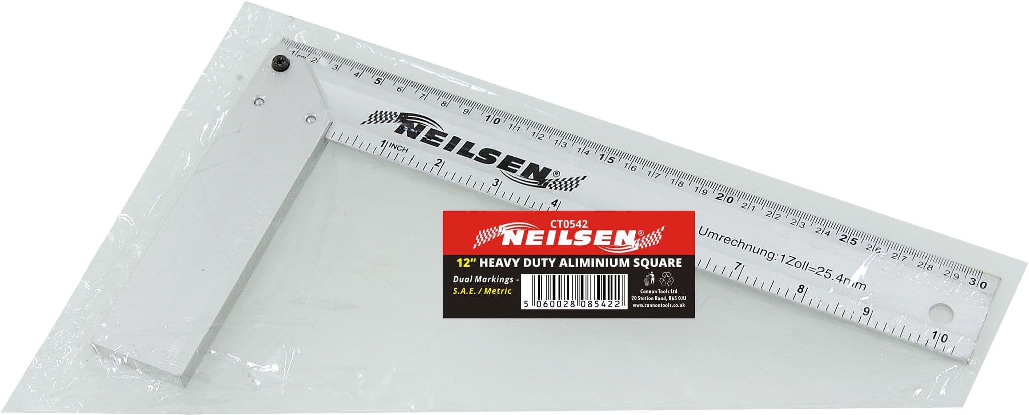 Aluminium Measure Tri Try Square Right Angle - 12 Inch