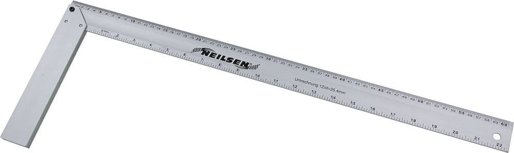 Aluminium Measure Tri Try Square Right Angle - 24 Inch