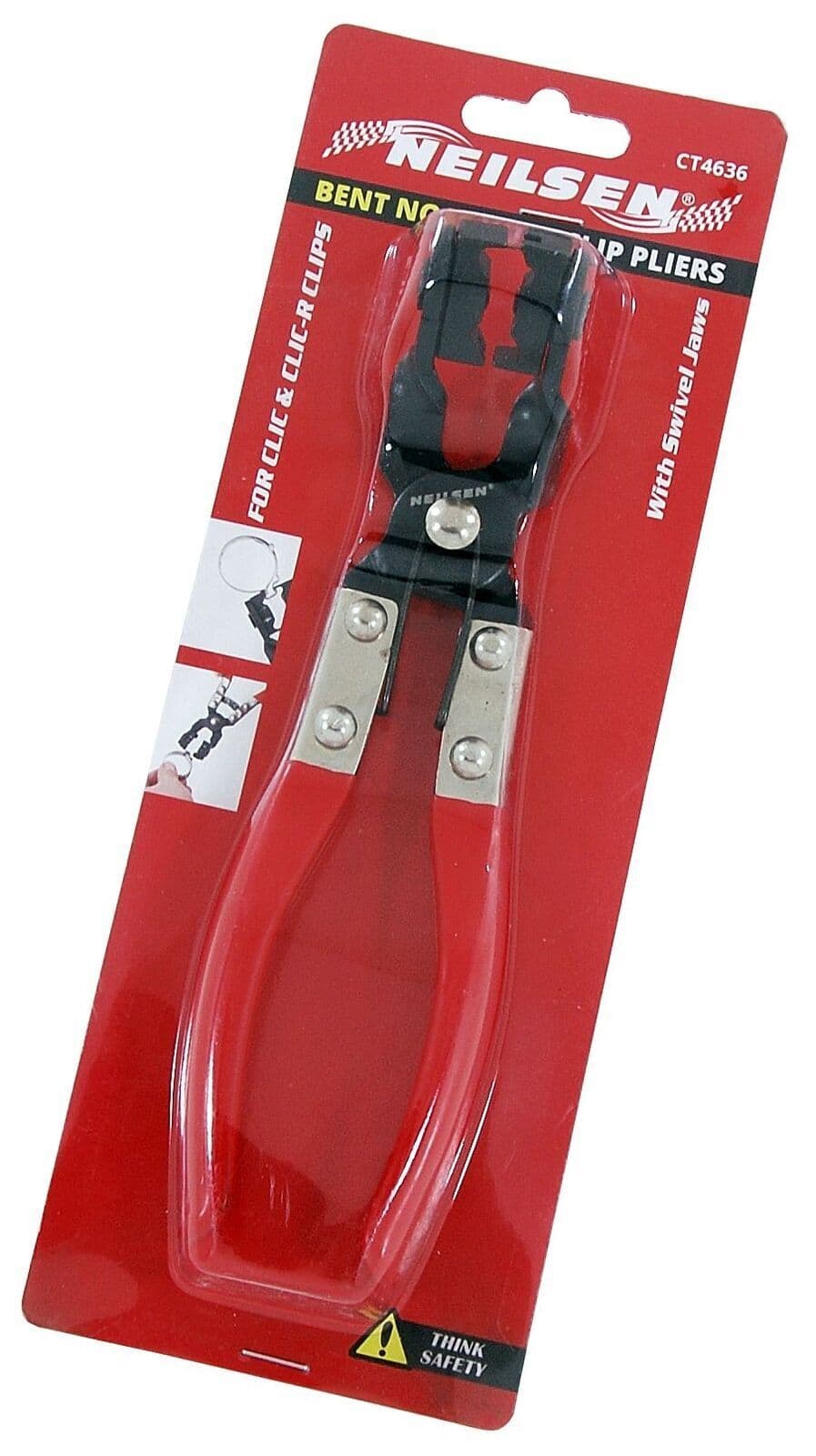 Bent Hose Clip Pliers For Clic & Clic-R Clips 190mm Swivel Head ...