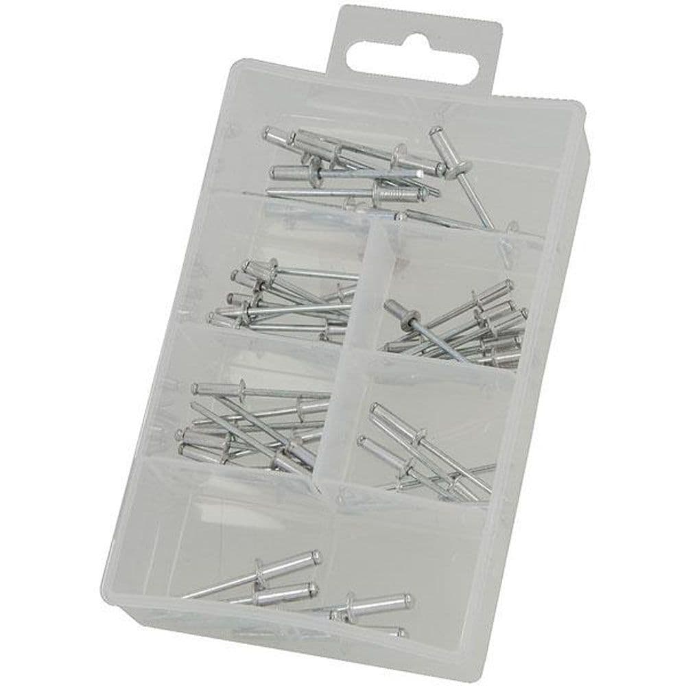 Blind Rivets Steel Rivet Assortment 50 Pieces Set