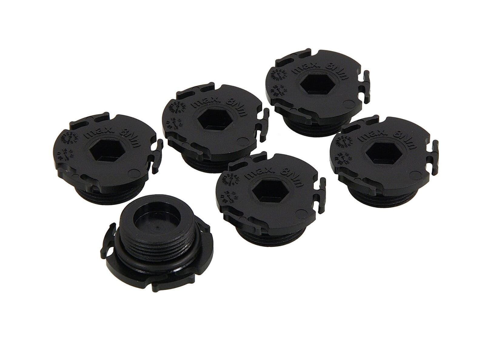 Bmw Replacement Nylon Oil Drain Sump Plug Key Set 6Pc Pa6-Gf12 Plugs ...