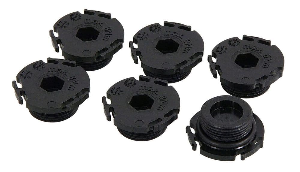 Bmw Replacement Nylon Oil Drain Sump Plug Key Set 6Pc Pa6-Gf12 Plugs ...