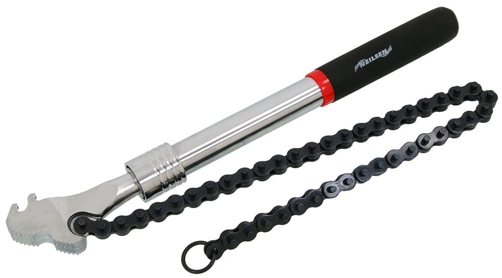Car Engine Oil Filter Extendable Chain Grip Wrench Removal Tool - Heavy ...