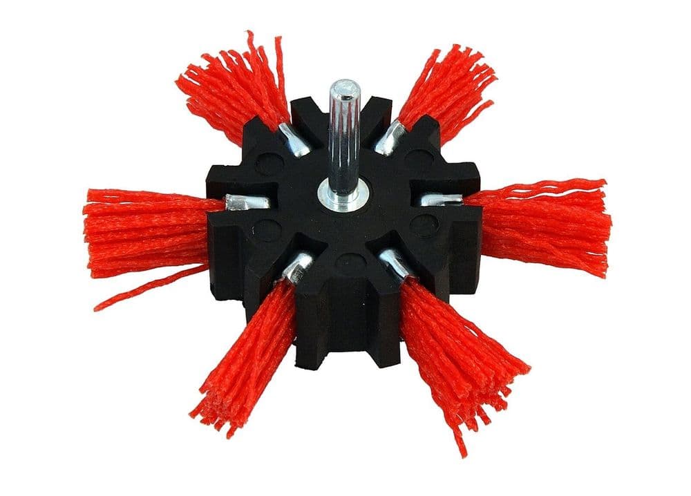 Coarse Nylon Abrasive Filament Flap Brush Non Spark Removes Rust Paint ...
